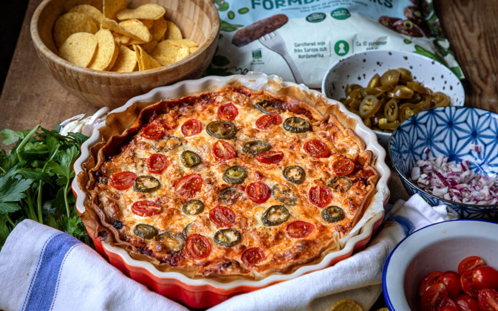 Tacopaj med jalapeños och körsbärstomater | Anamma